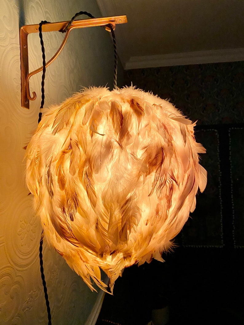 Cream Beige Feathers Rooster Elegant Glamorous Lightweight Luxury ...