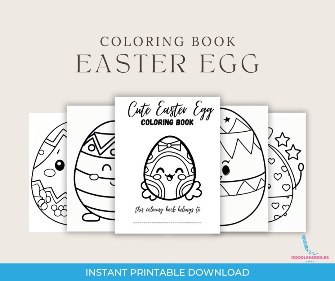 Easter Egg Coloring Book - Etsy