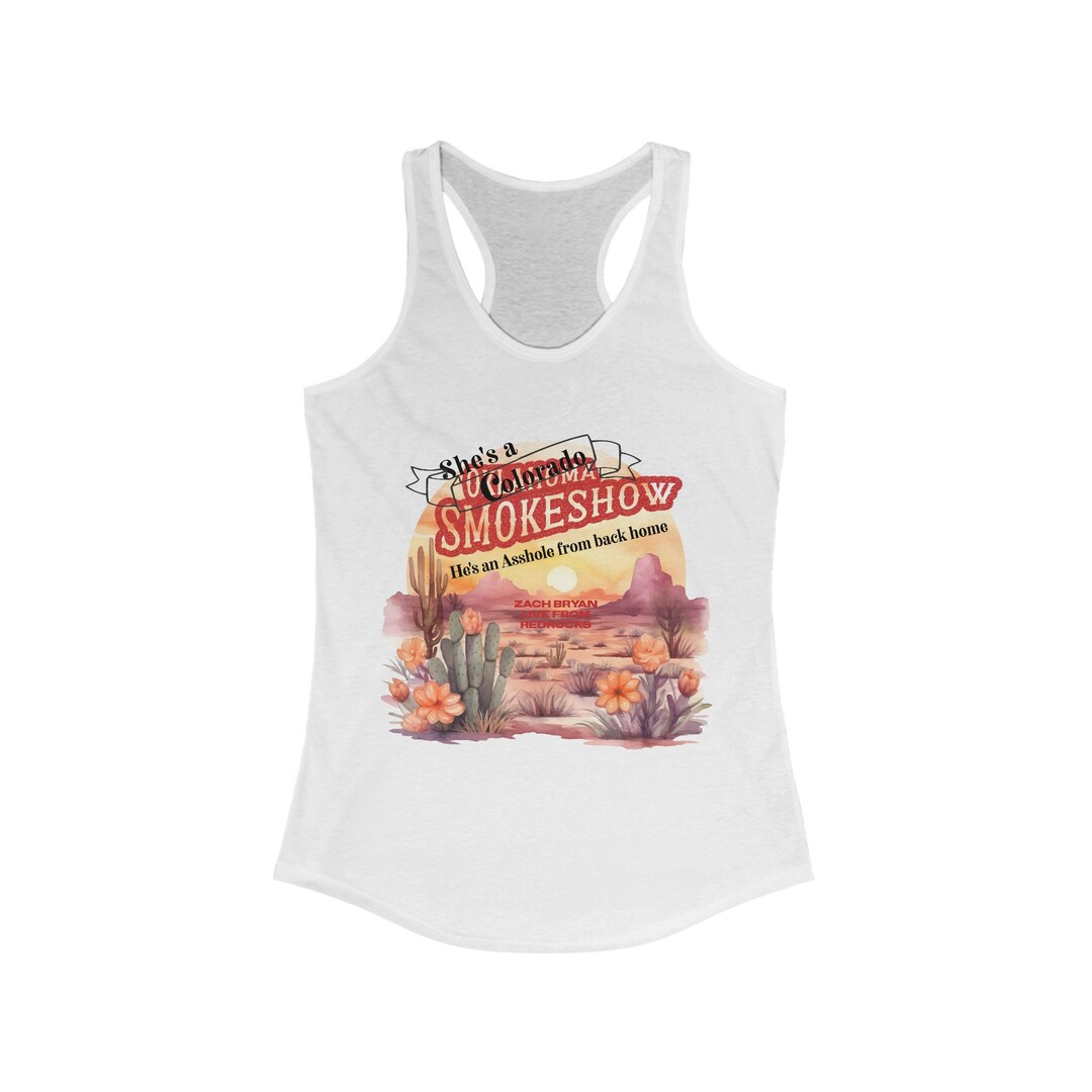 Shes a Colorado Shoke Show Zach Bryan Women's Ideal Racerback Tank - Etsy