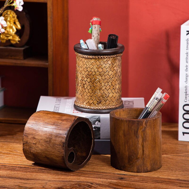 Rustic Pencil Holder - Etsy