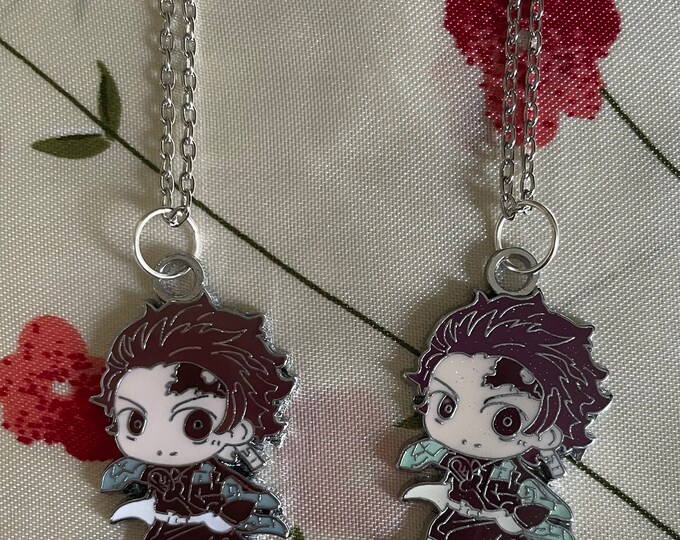 Demon Slayer, Tanjiro Kamado Character Chain Necklace - Etsy UK