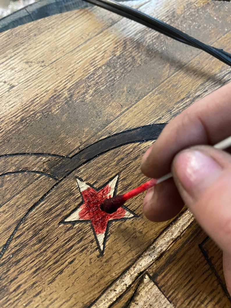 Custom Woodburned Barrel Art - Etsy