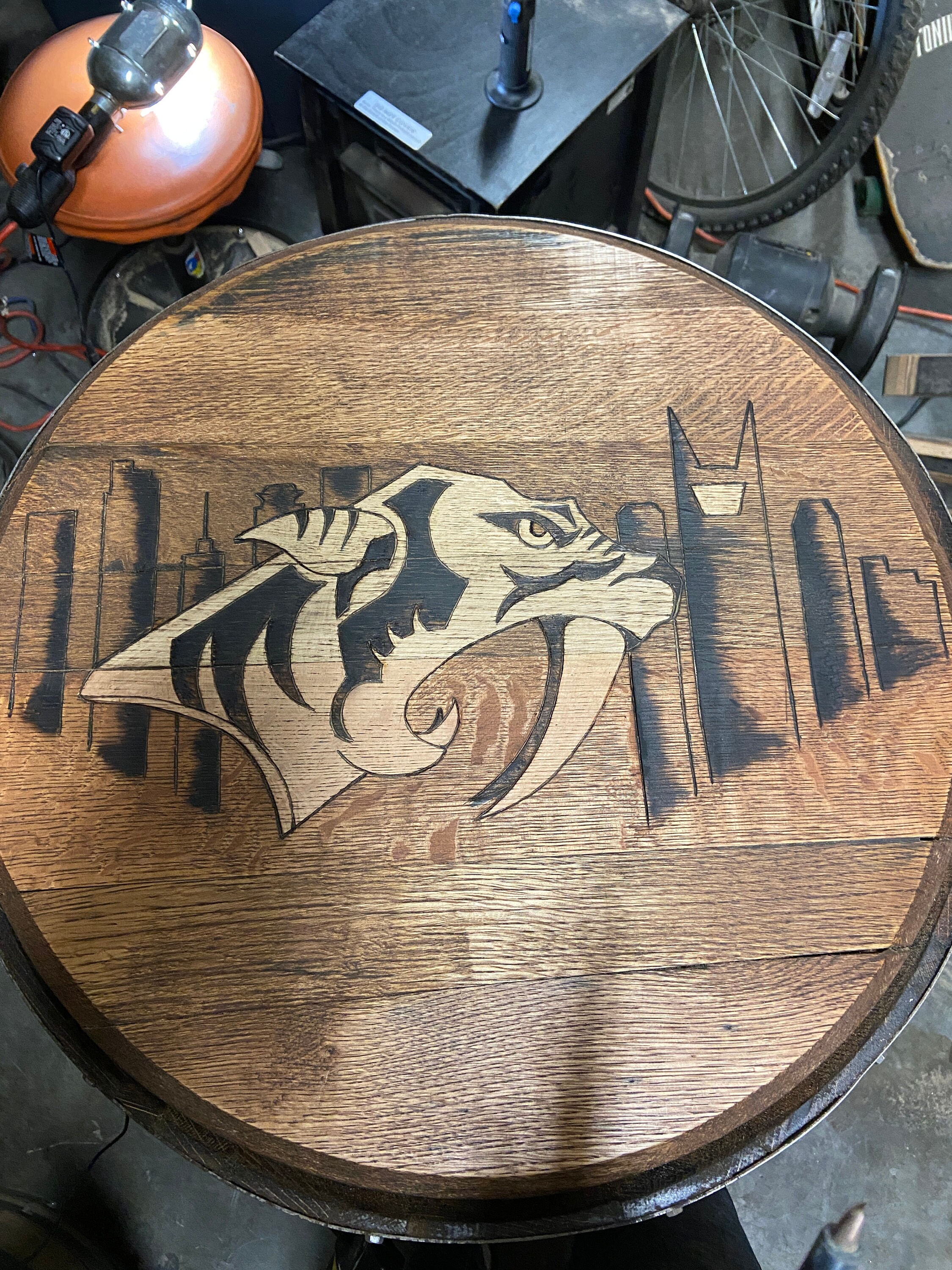 Custom Woodburned Barrel Art - Etsy