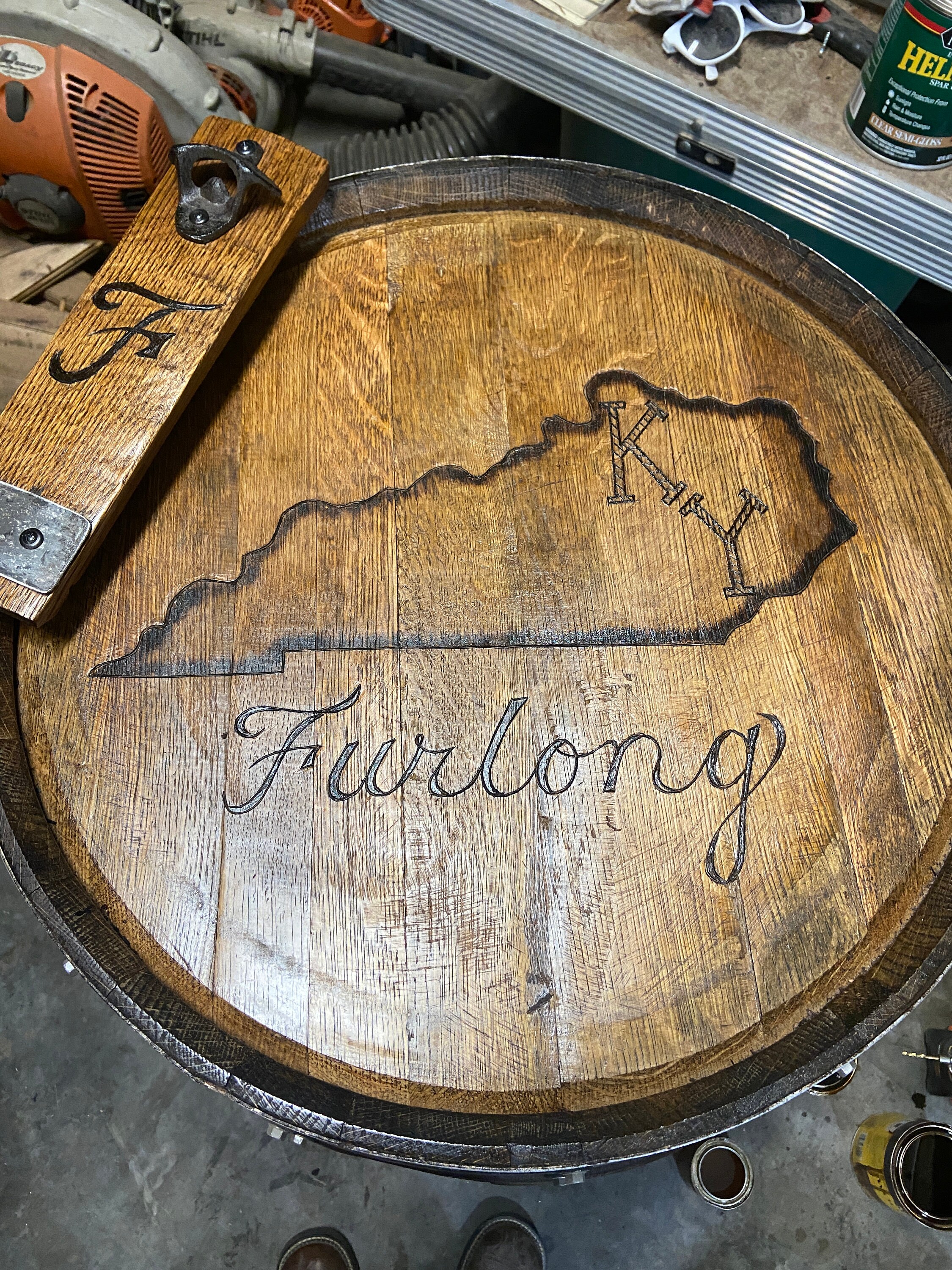 Custom Woodburned Barrel Art - Etsy