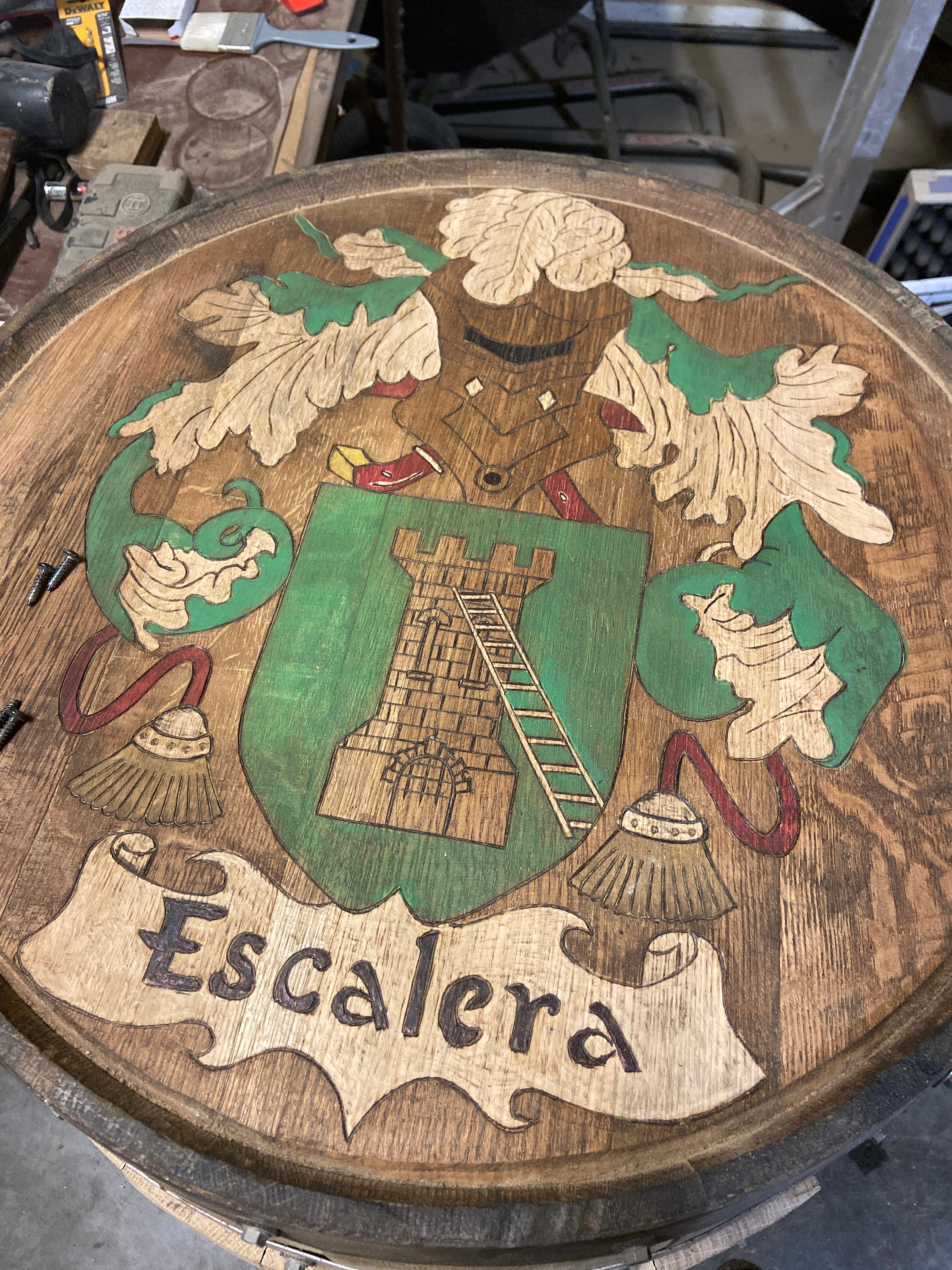Custom Woodburned Barrel Art - Etsy