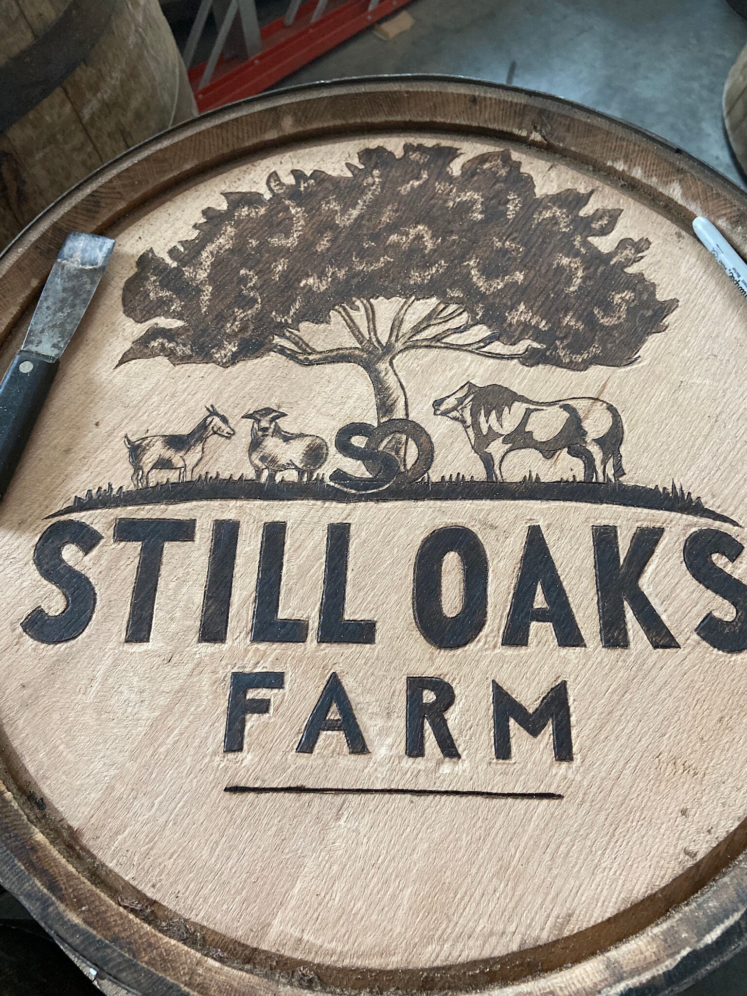 Custom Woodburned Barrel Art - Etsy