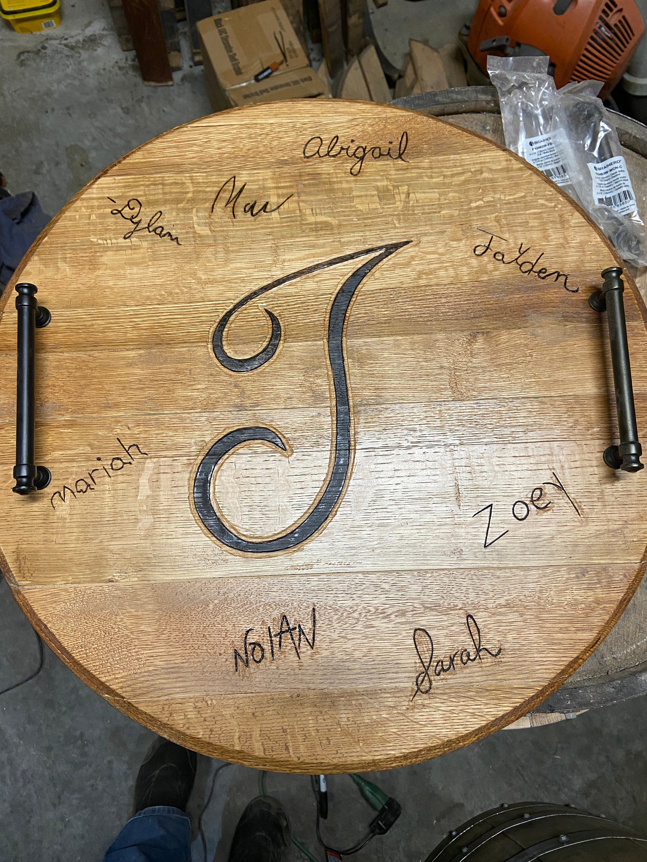 Custom Woodburned Barrel Art - Etsy