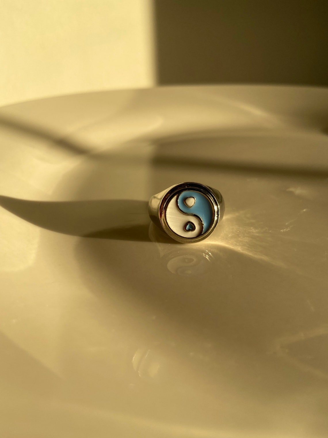 Silver Yin Yang Rings Silver Jewelry Gift for Her Trendy | Etsy