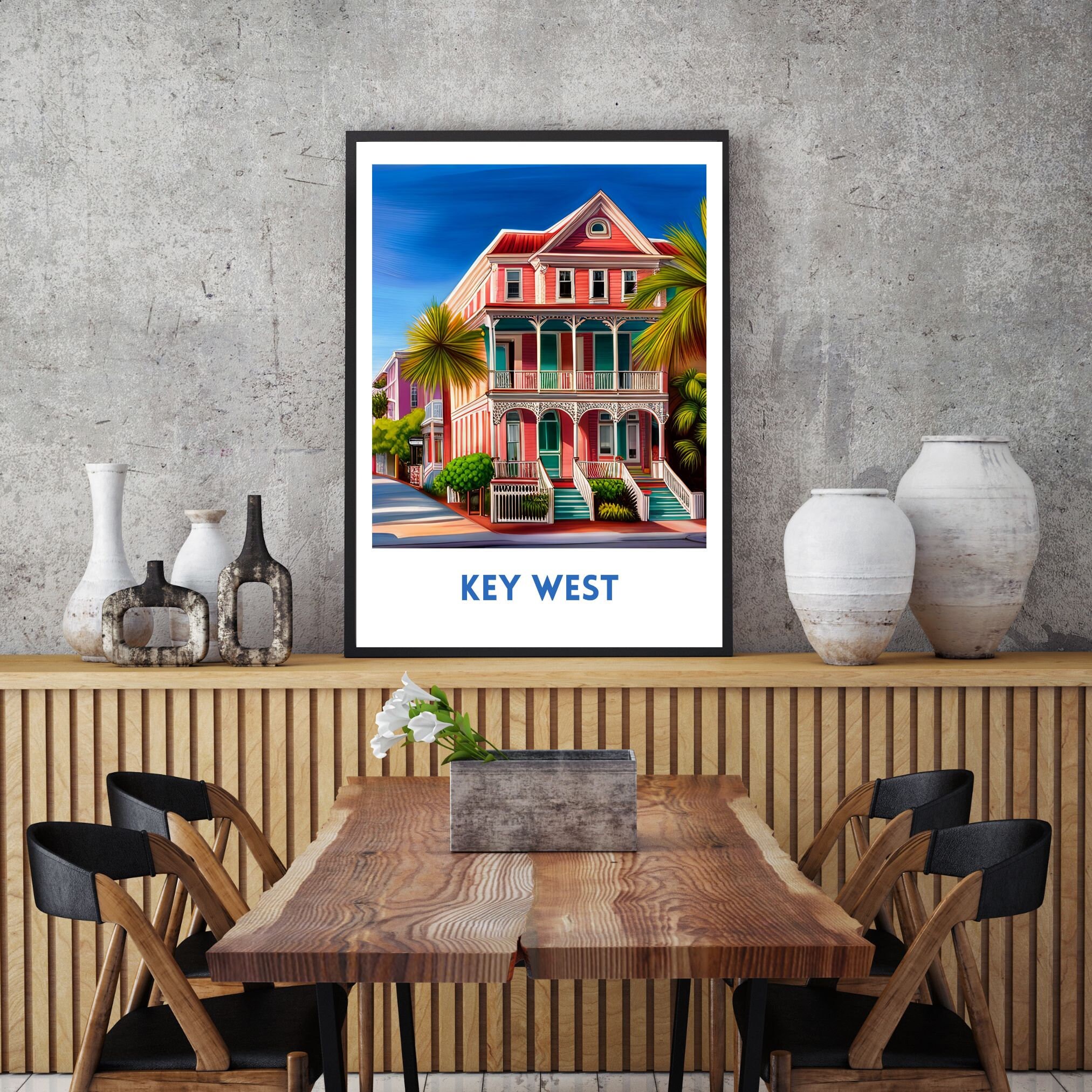 Key West Print, Travel Art, Key West Art, Key West Poster, Travel Gift ...