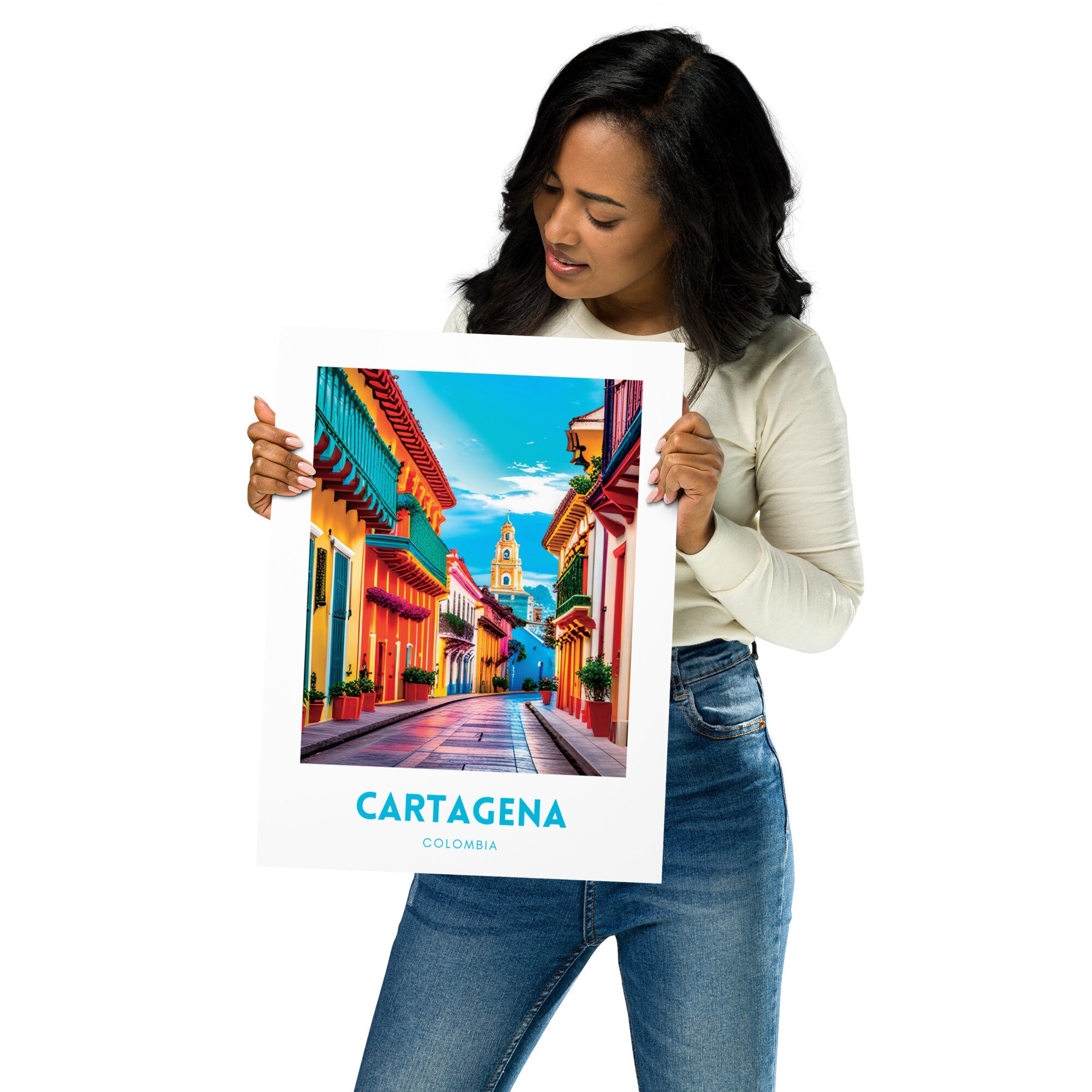 Cartagena Poster. Travel Gift. Wall Decor. Travel Art. Colombia Wall ...