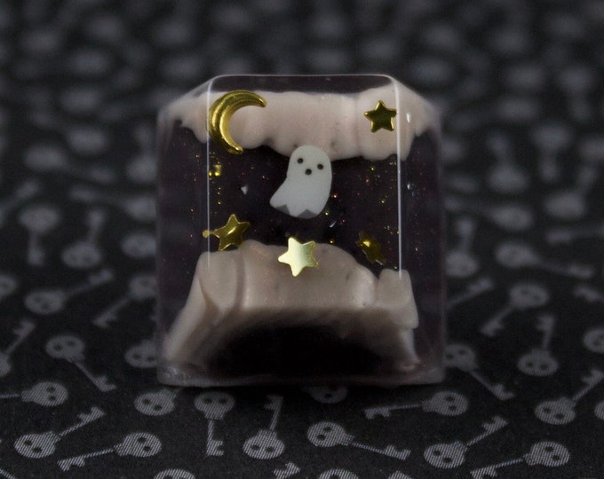 Baby Ghost Mechanical Keyboard Esc Artisan Resin Keycap Cute Cherry Mx ...