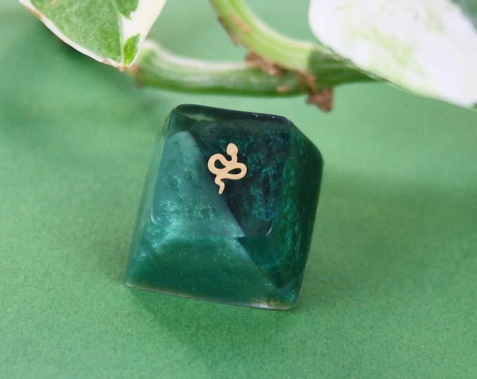 Gold Snake Esc Mechanical Keyboard Keycap Cherry Mx, Resin, Custom ...