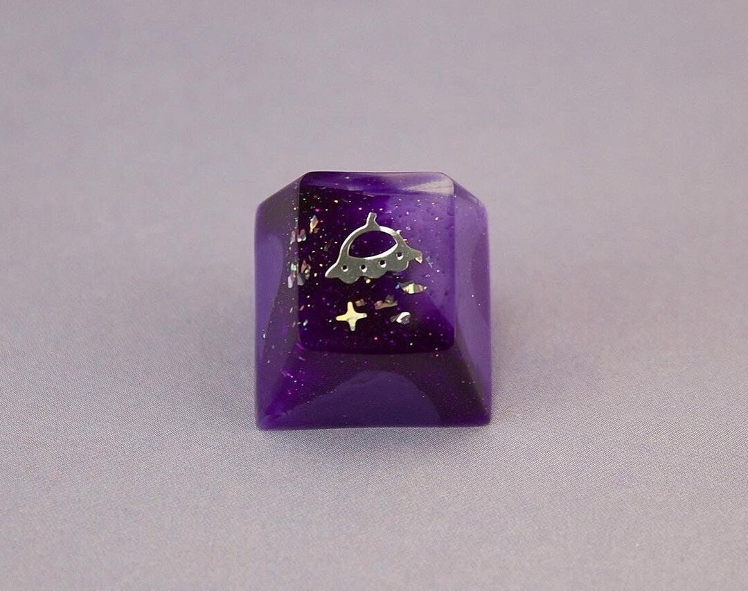 Comet Courier Esc Mechanical Keyboard Resin Keycap Galaxy Purple Cherry ...