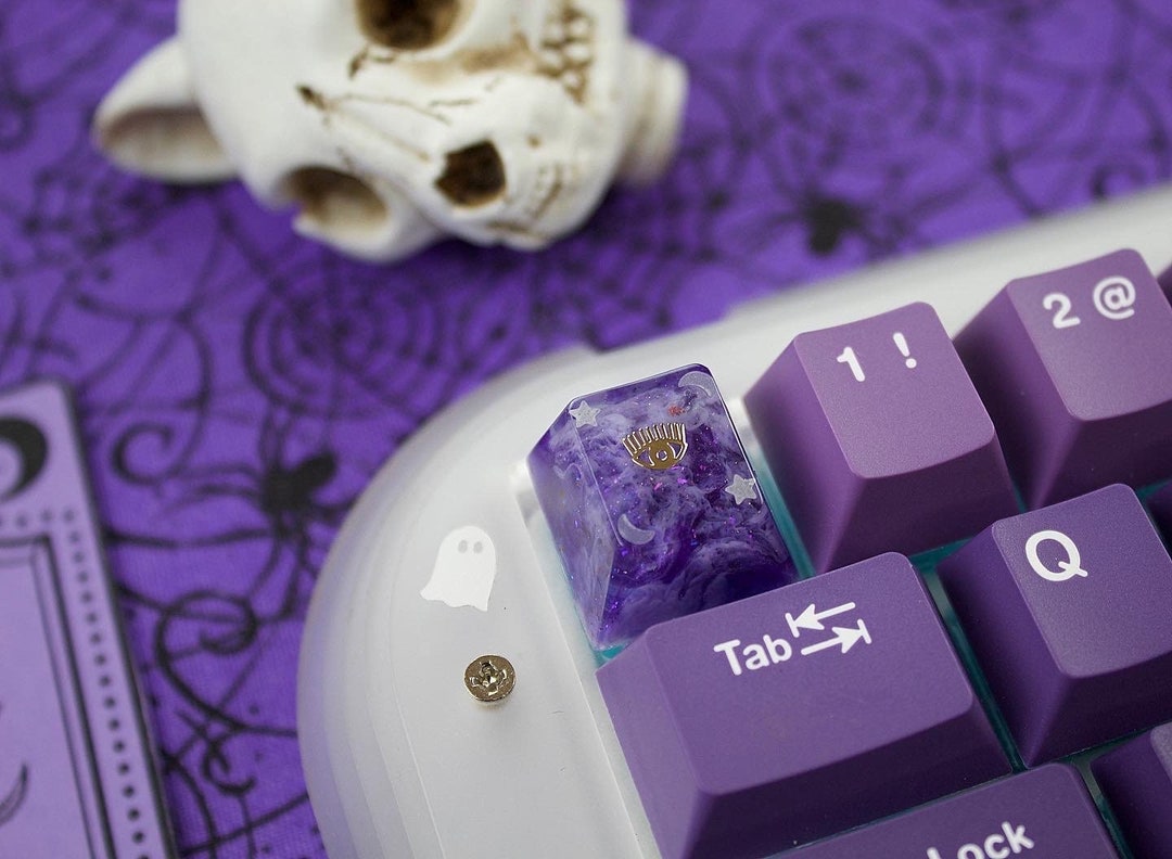 Gold Eye Tarot Card Mechanical Keyboard Esc Artisan Resin Keycap Cute ...