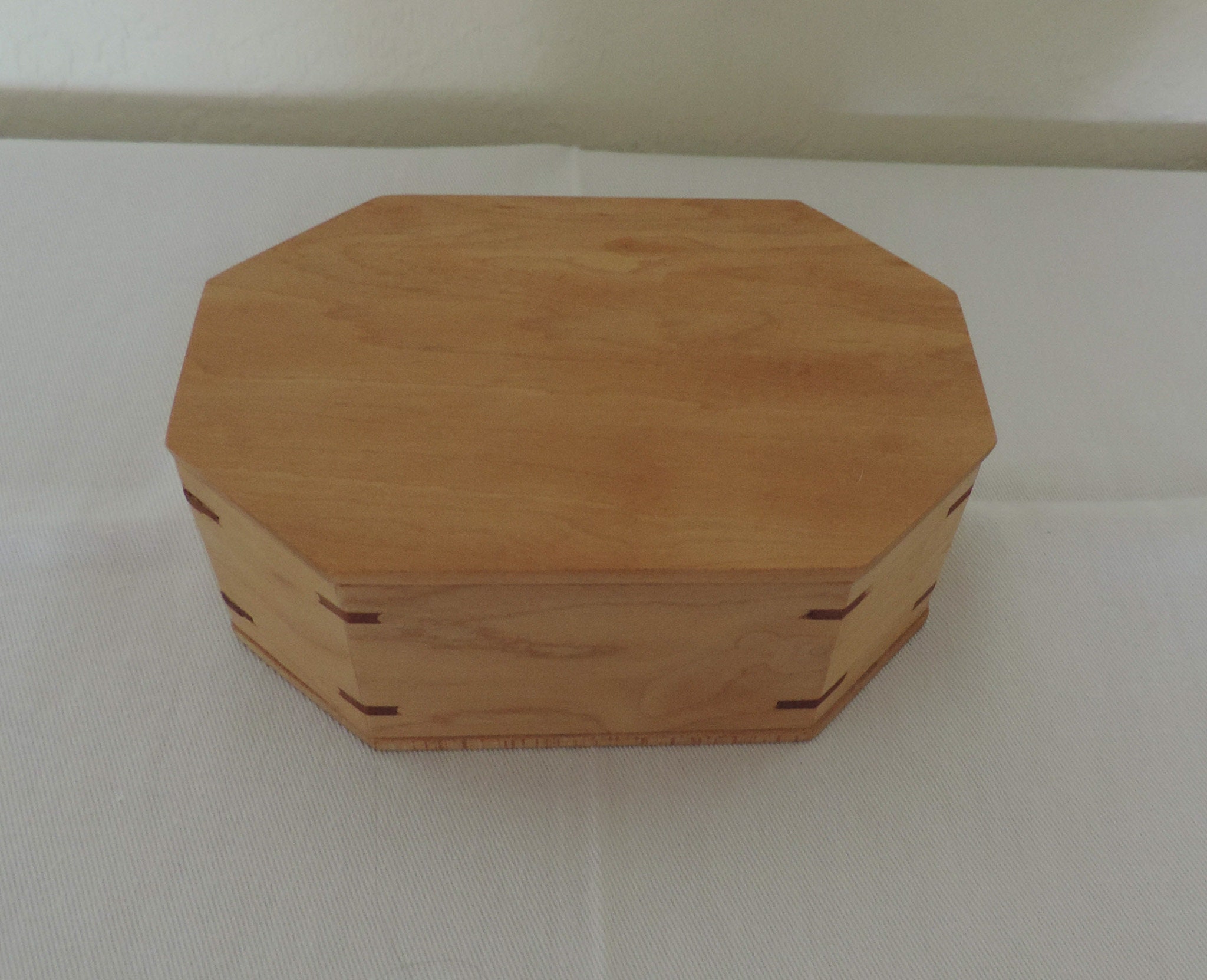 Octagonal 8 Sided Hand Crafted Box in Maple - Etsy