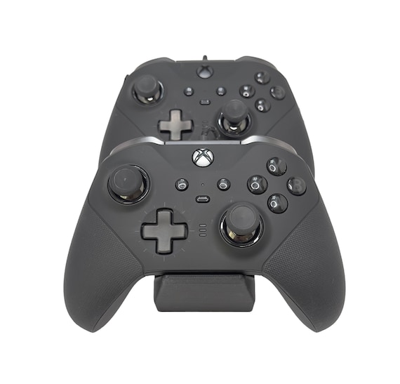 Dual Xbox Elite Controller Series 2 Stand Core Wireless Charging Dock Desk Setup Mount Video Game Holder Console Gamer Gift Charger Etsy