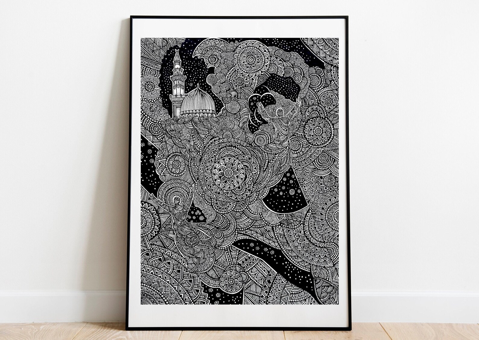 Ecstatic Love. Pen and Ink Art. Abstract Art. Wall Hanging. Wall Decor ...