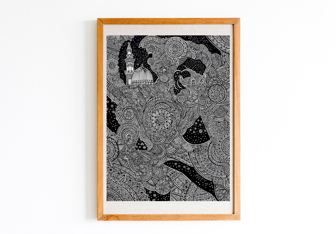 Ecstatic Love. Pen and Ink Art. Abstract Art. Wall Hanging. Wall Decor ...