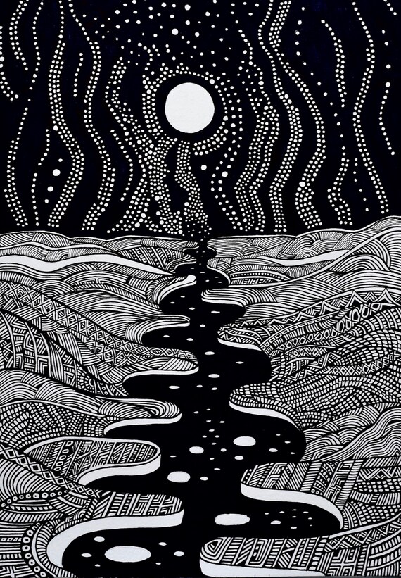 Abstract Pen Drawing