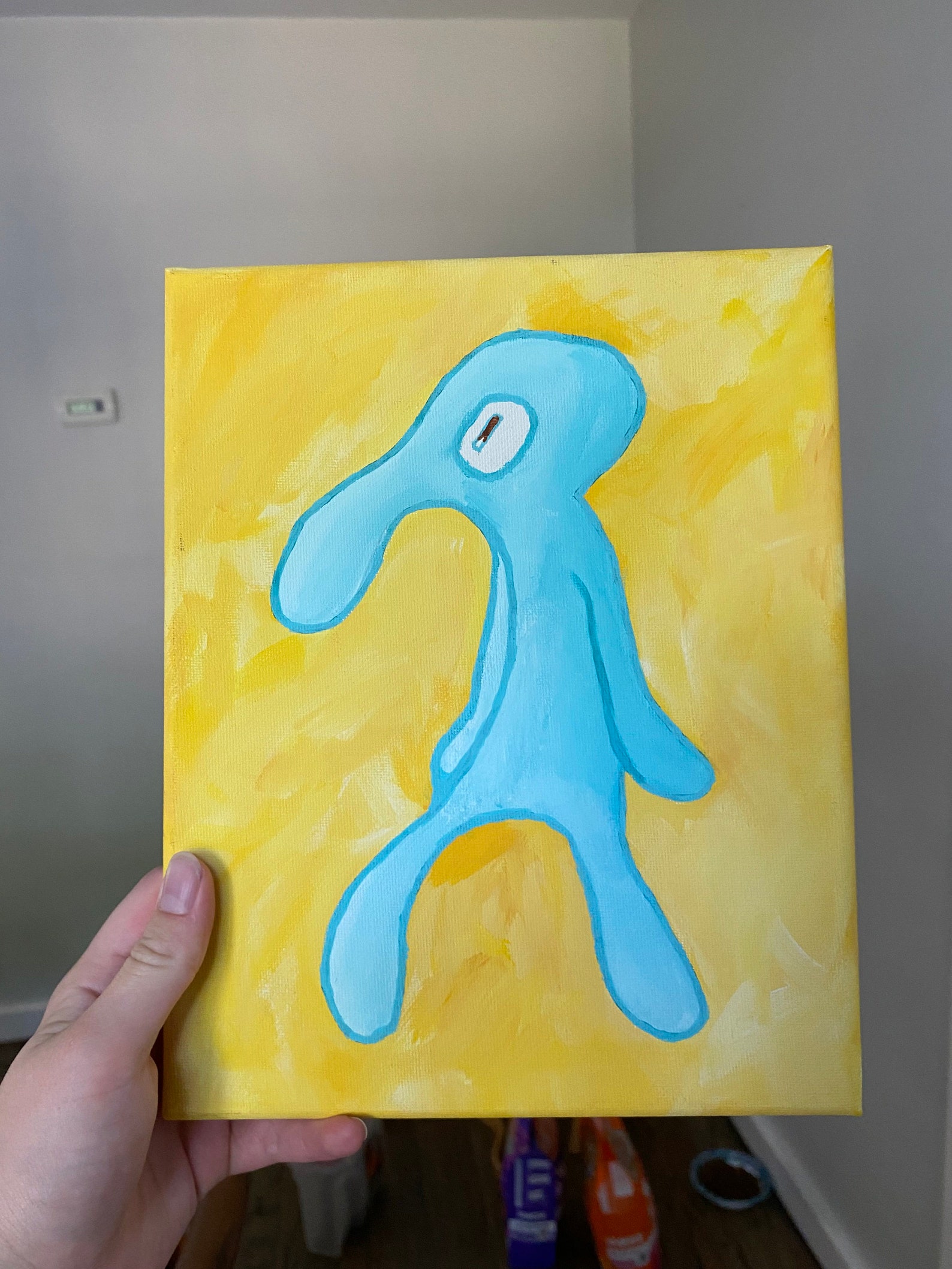 Squidward Painting | Etsy
