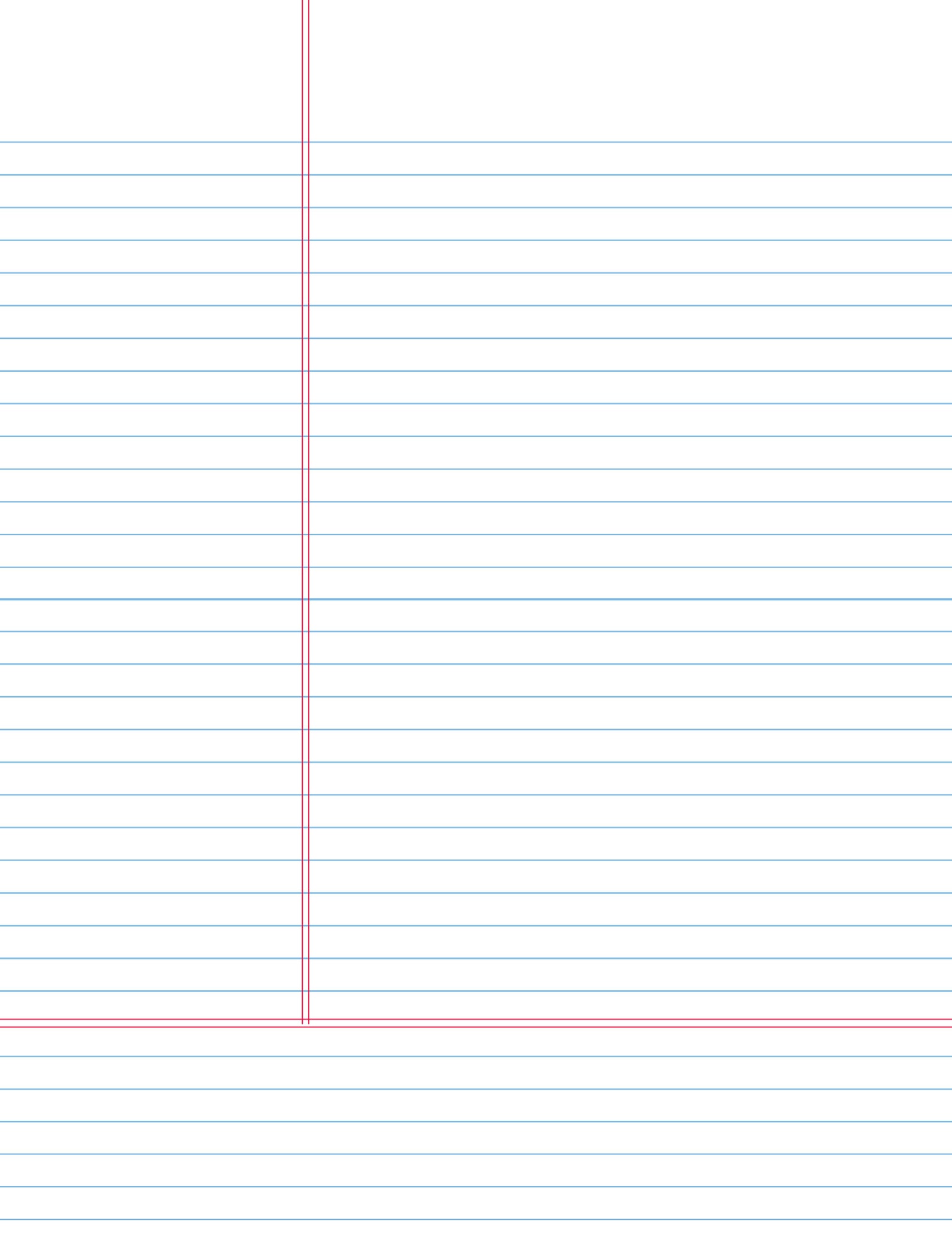 Cornell Notes Notetaking Template - Printable College Ruled Lined ...