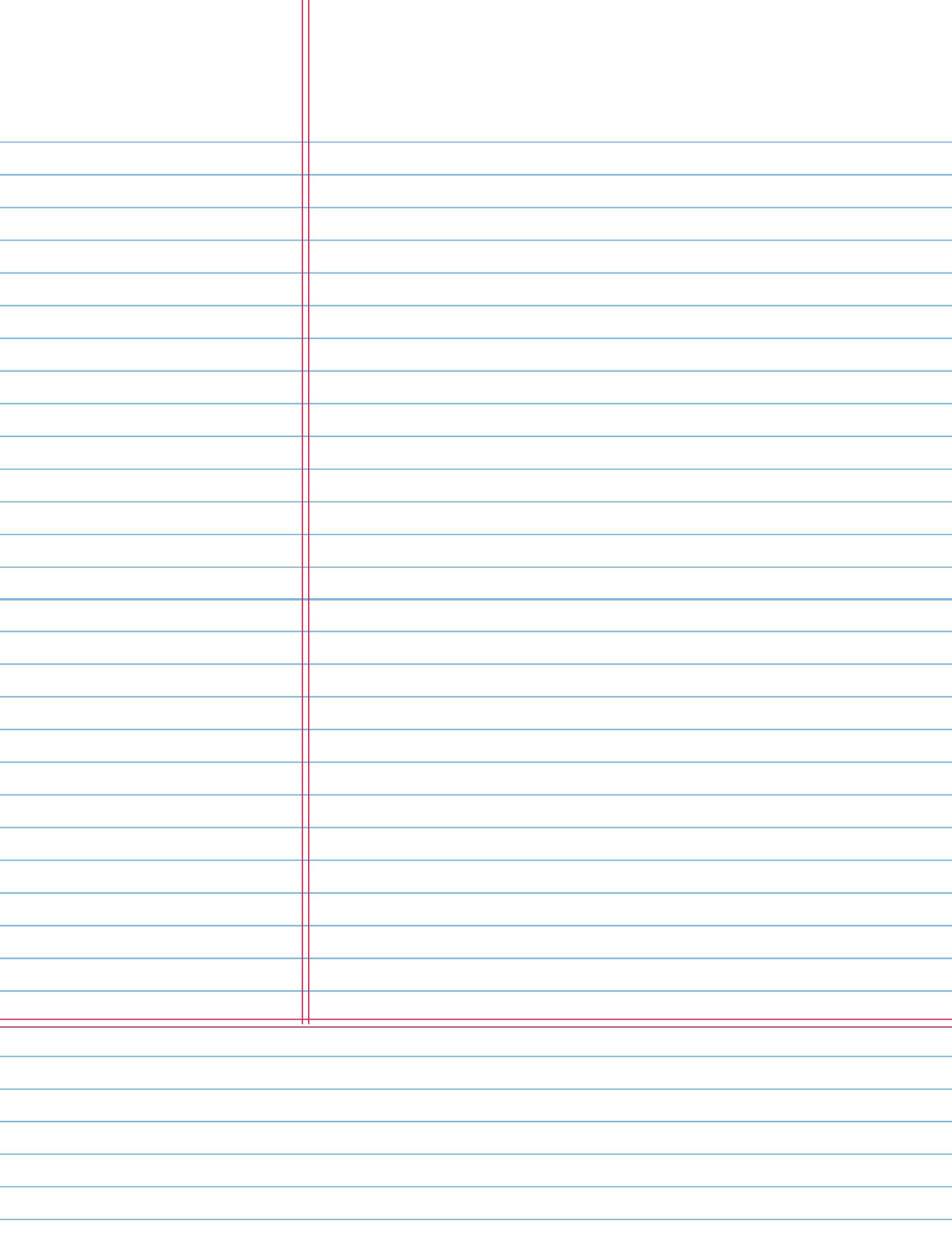 Cornell Notes Notetaking Template - Printable College Ruled Lined ...