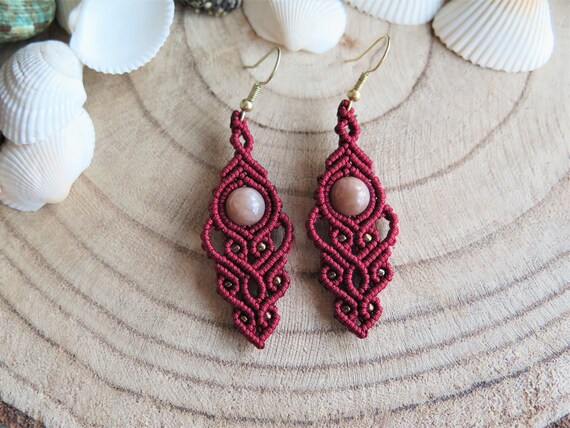 Etsy macrame earrings store