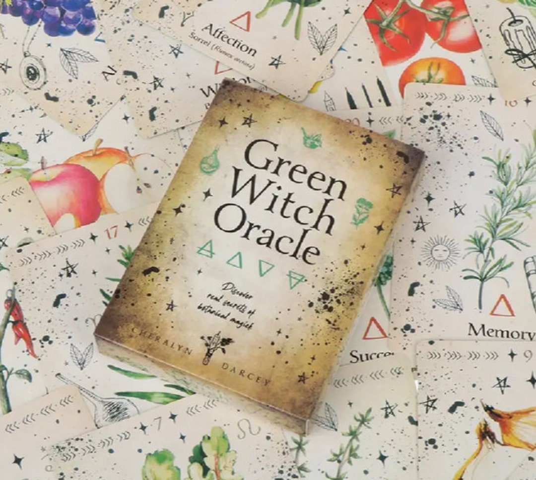 Green Witch Oracle Cards Etsy