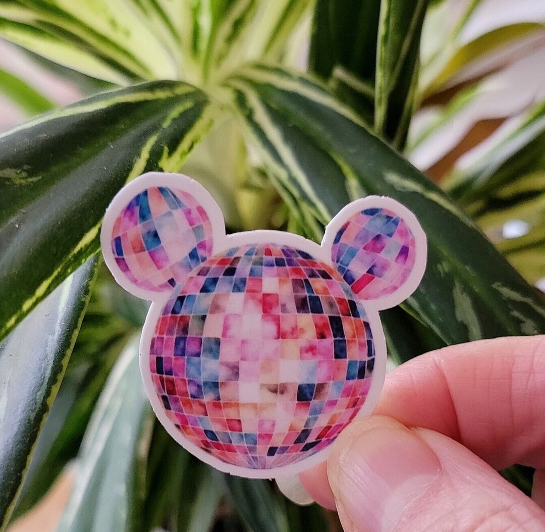 Disco Ball Sticker / Mouse Disco Ball Sticker / Disco Mouse Sticker - Etsy