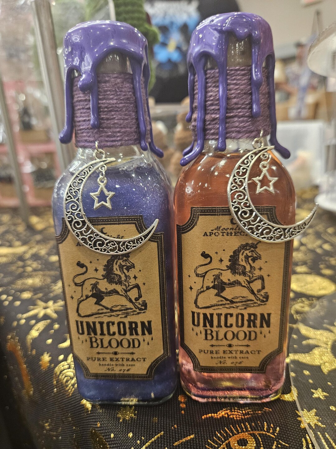 Unicorn/blood Color Change Sensory Potion Bottle Pink/purple - Etsy