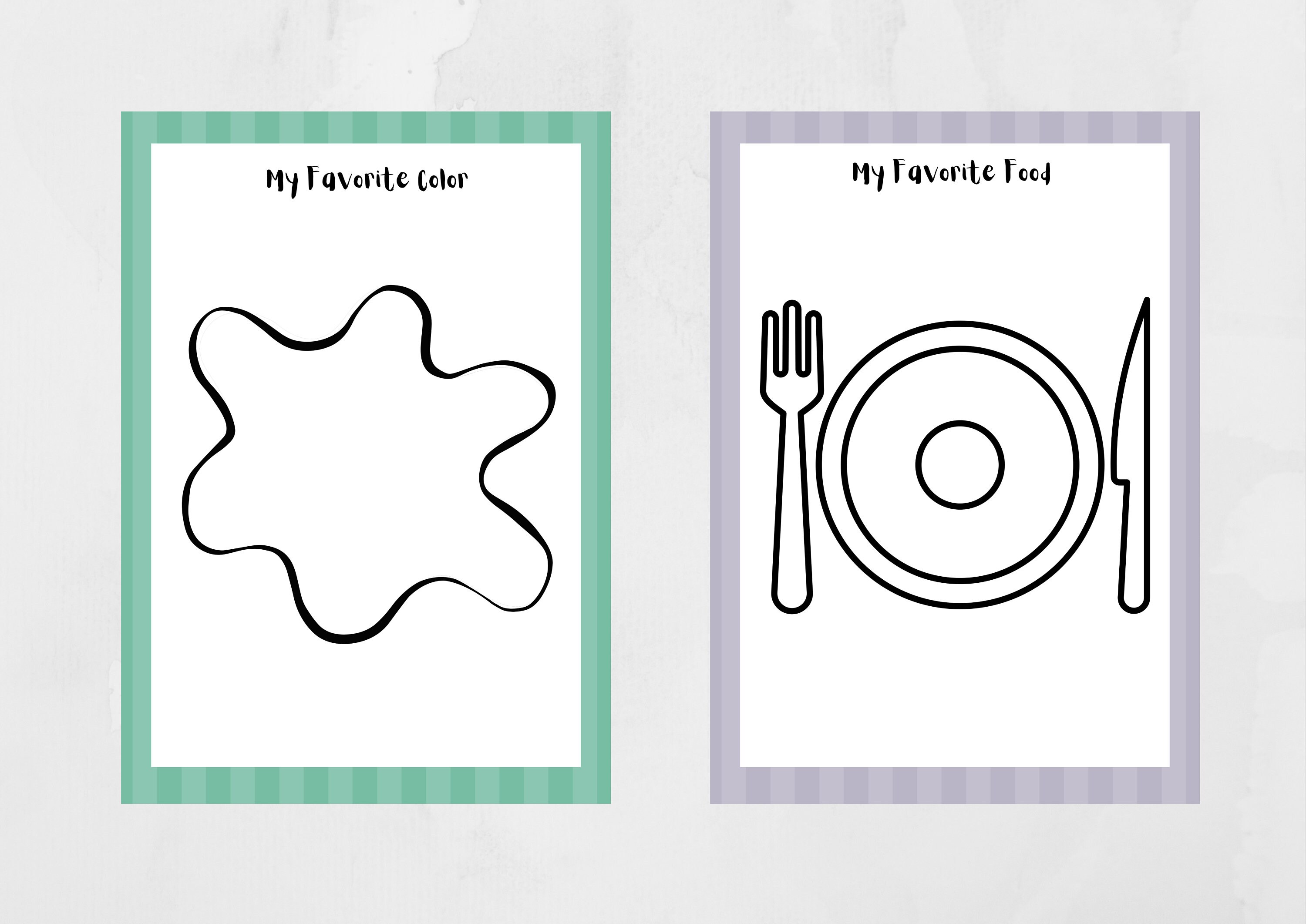 All About Myself Worksheets for Toddlers | Pre K | Kindergarten ...