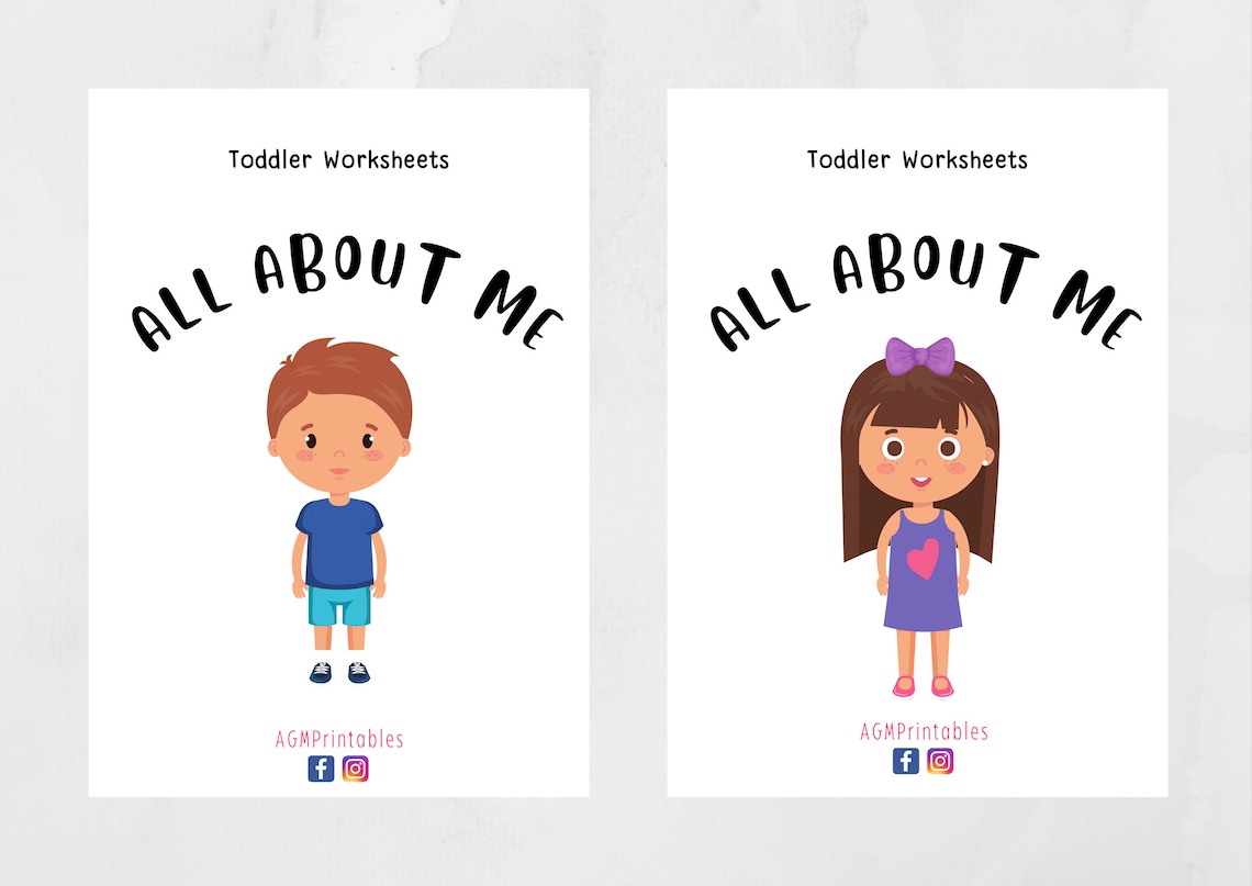 All About Myself Worksheets for Toddlers Pre K - Etsy