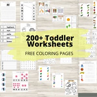 Toddler Educational Workbook | Printable Preschool Workbook, Tracing ...