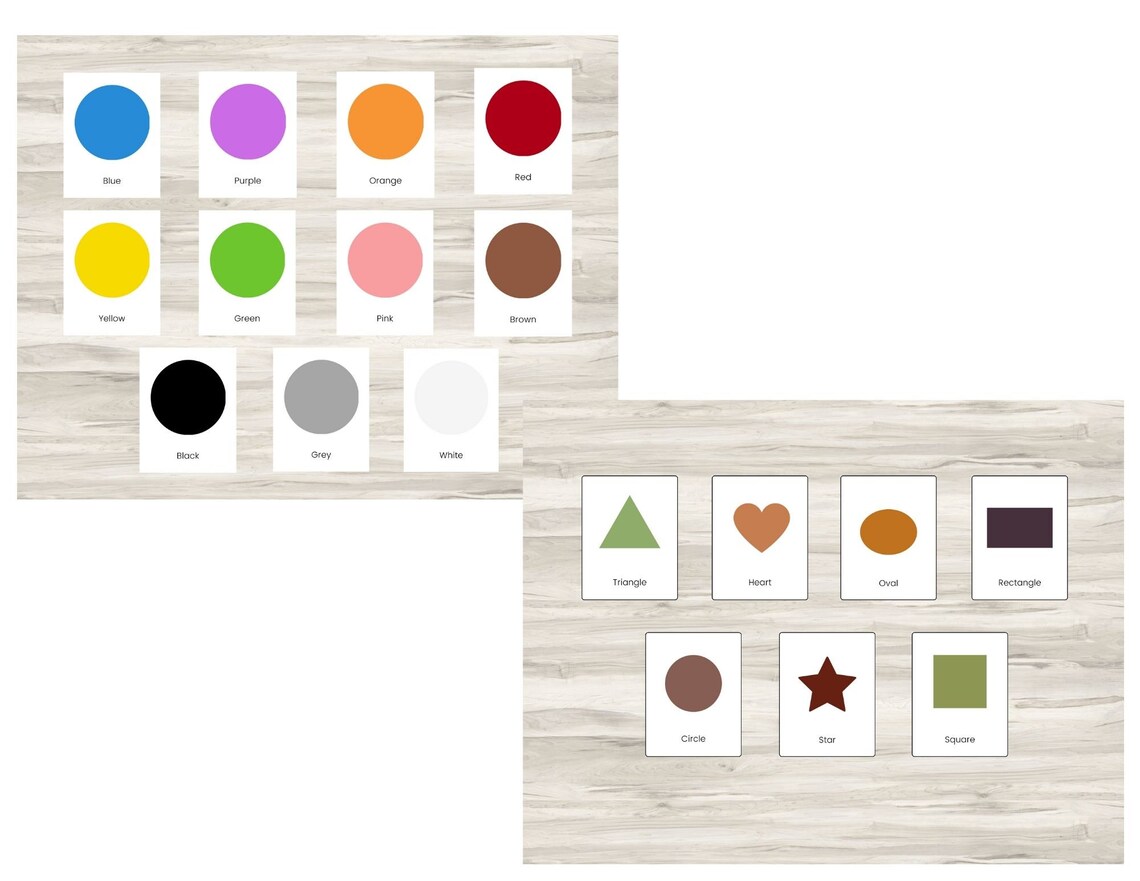 Printable Educational Flash Cards for Toddlers Instant - Etsy UK