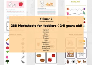71 Pages Basic Mathematics Worksheets Workbook for Toddler 2-4 Years ...
