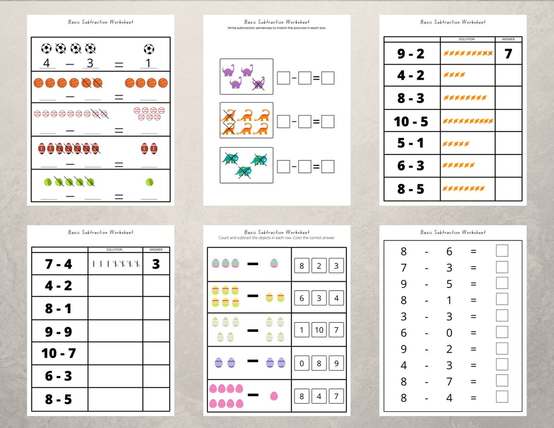 71 Pages Basic Mathematics Worksheets Workbook for Toddler - Etsy Canada