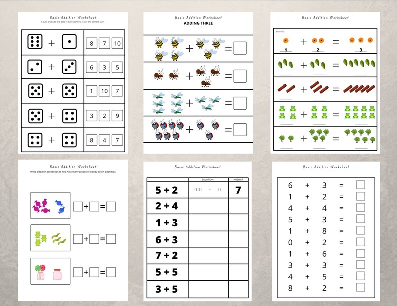 71 Pages Basic Mathematics Worksheets Workbook for Toddler - Etsy Canada