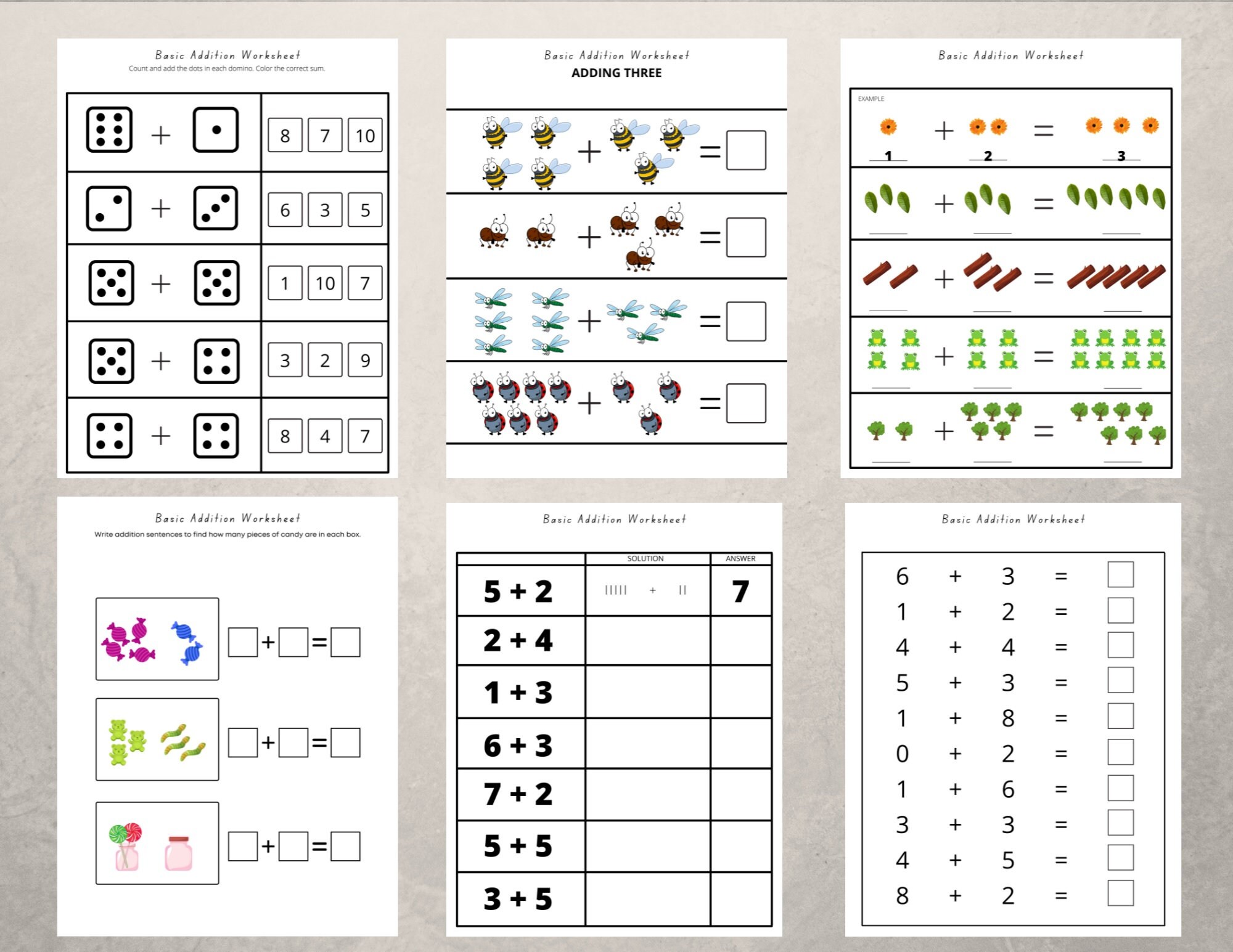 71 Pages Basic Mathematics Worksheets Workbook for Toddler - Etsy Canada