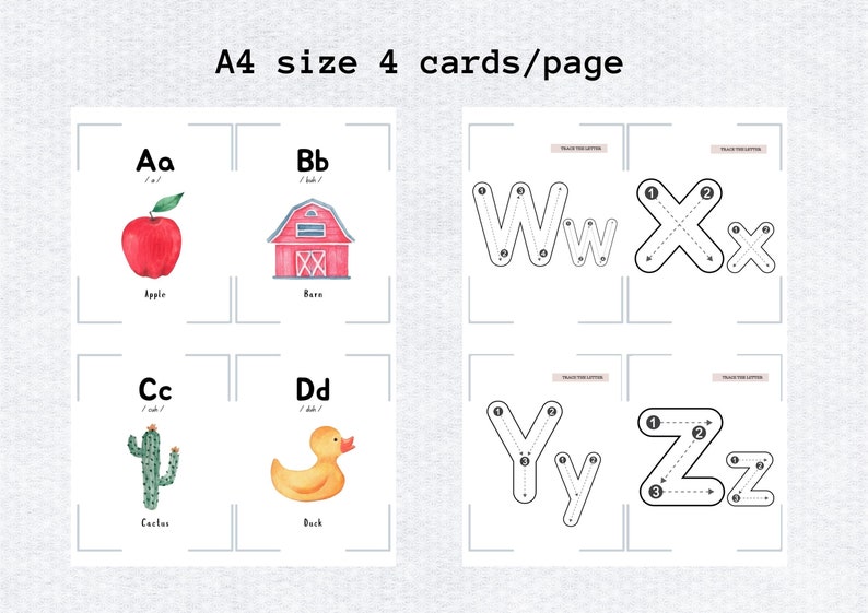 Cartes mémoire alphabet imprimables | Phonétique alphabétique | Traçage ...