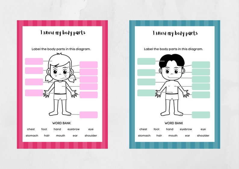 All About Myself Worksheets for Toddlers | Pre K | Kindergarten ...