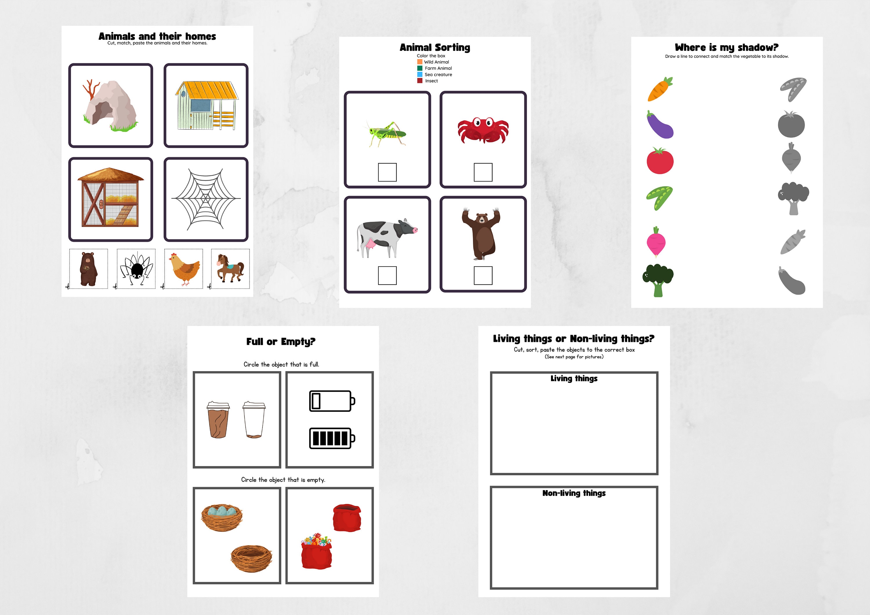 288 Printable Toddler Worksheets Toddler Workbook - Etsy
