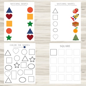 Printable Toddler Workbook: 283 Pages - Alphabet, Numbers, Shapes (PDF ...