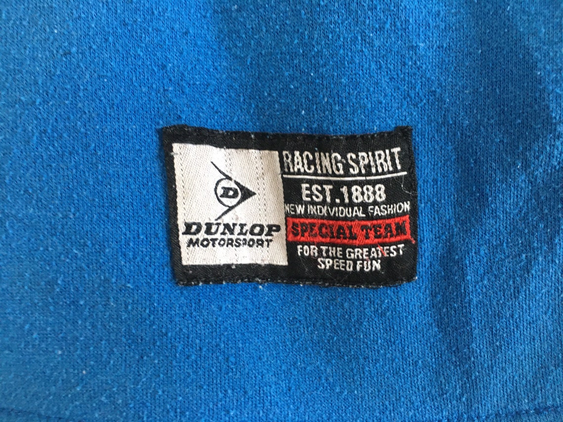 Vintage Dunlop Motorsport Special Racing Sweatshirt Crewneck Pullover ...