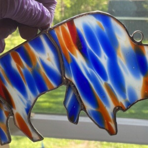 Stained Glass Buffalo Bills - Etsy