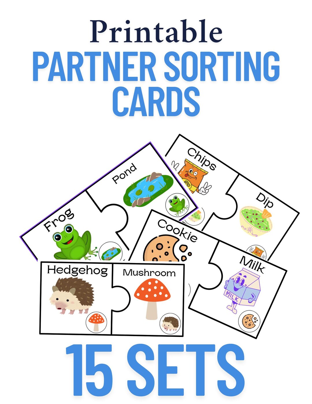Student Pairing Cards for Classroom | Grouping Cards for 15 Pairs | Fun ...