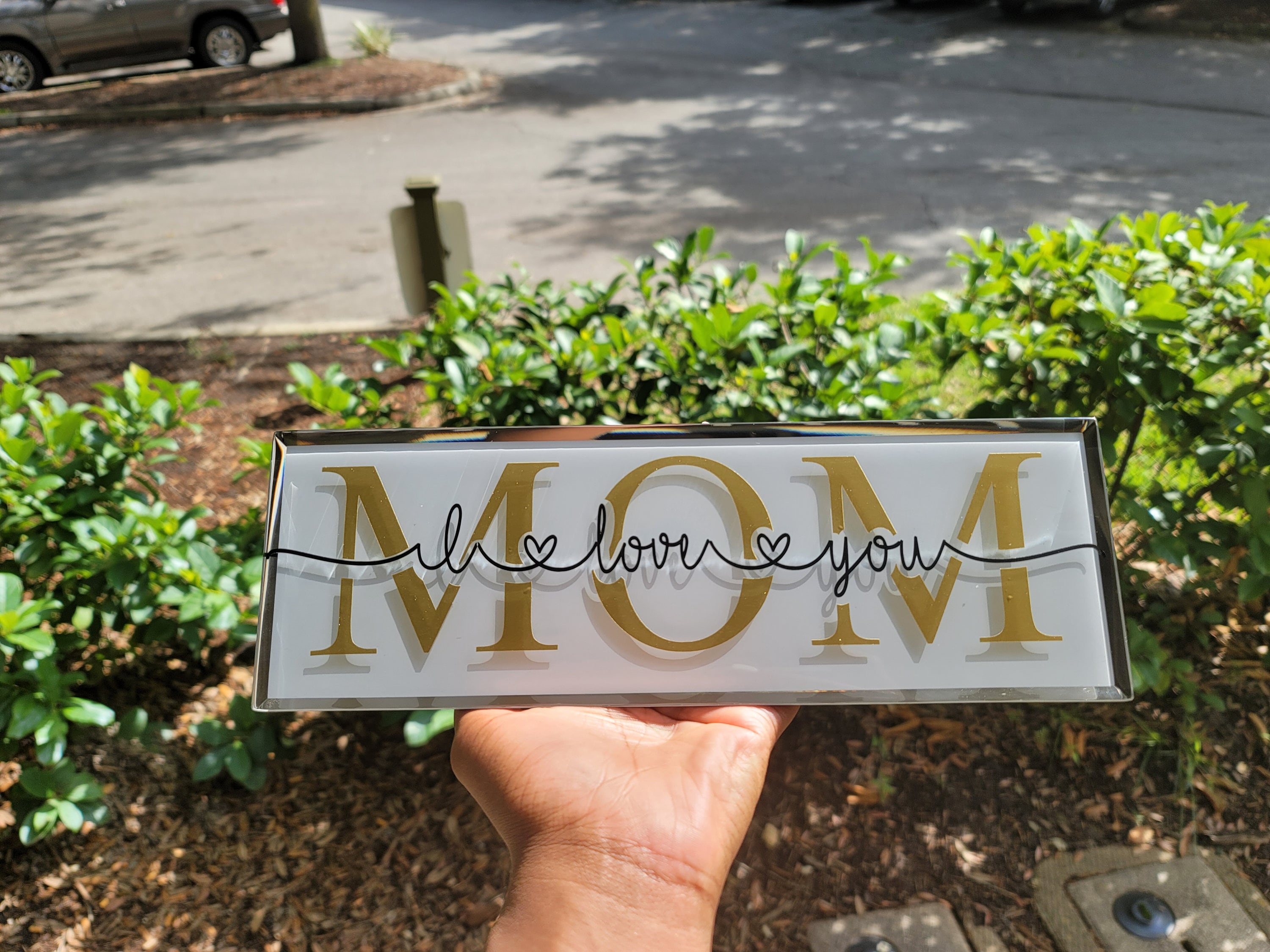 Glass Tile Custom Sign | 12” by 4” Subway Tile Sign | Gifts for Mom ...