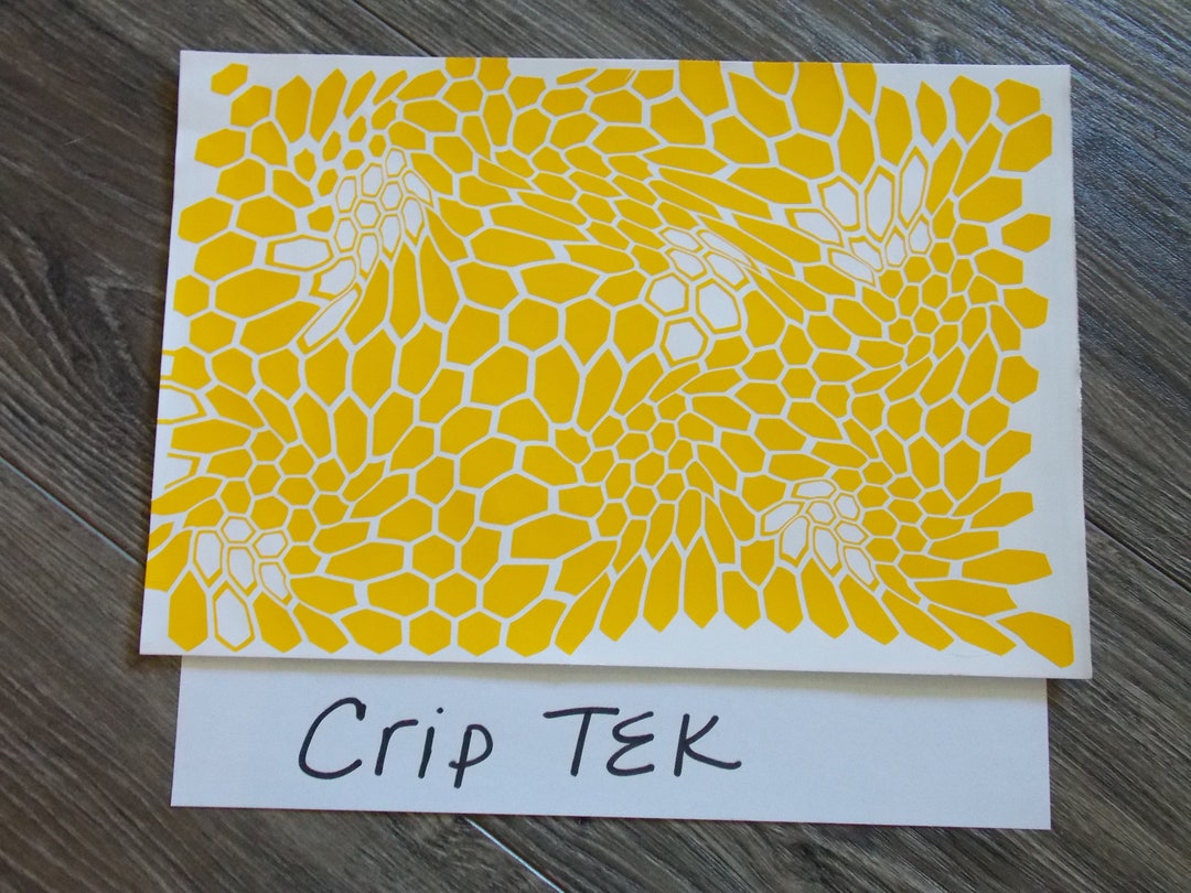 Kryptek ( Crip Tek ) High Heat Vinyl Stencil 12" X 8" Avery® SF 100-235 ...