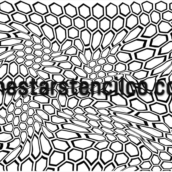 Kryptek Stencil - Etsy