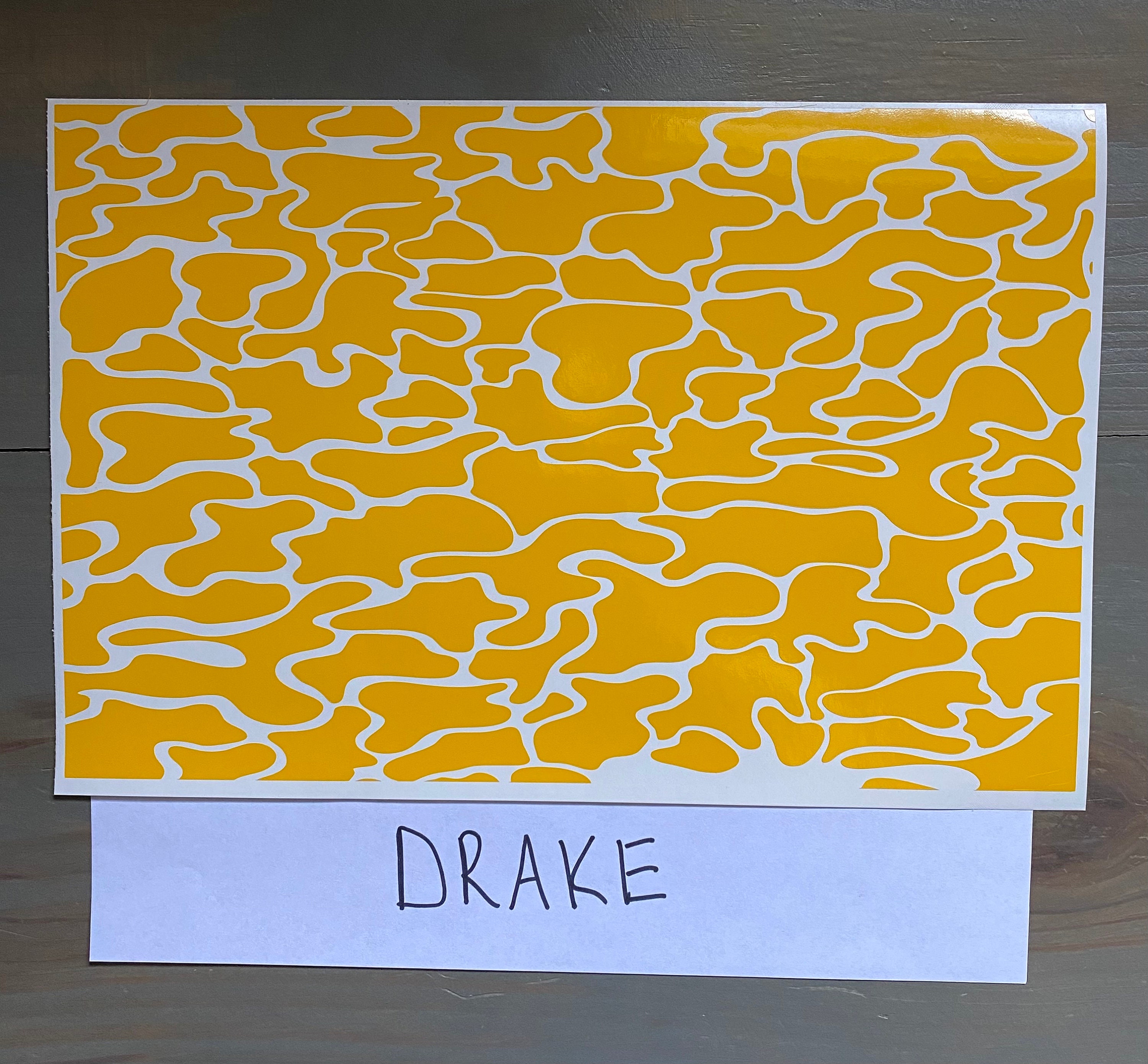 Drake Cam Camouflage High Heat Vinyl Stencil 12 X 8 Avery® SF 100-235-S ...