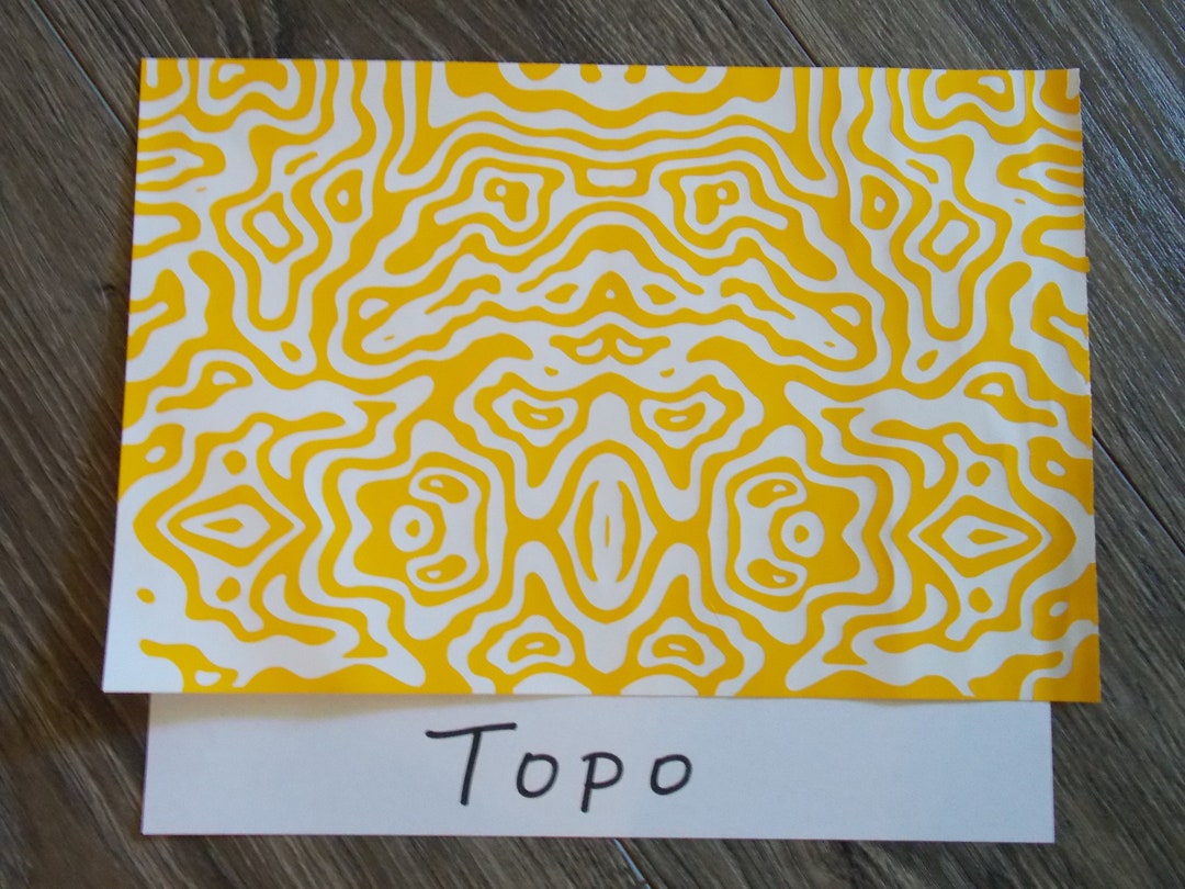 Topographical ( TOPO ) High Heat Vinyl Stencil 12" X 8" Avery® SF 100 ...
